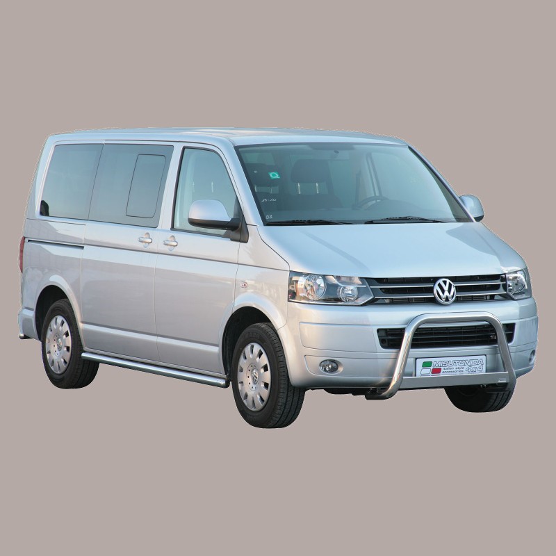 Front pipe bars for Volkswagen VW T5 63mm Bull Bar with EC approval ...