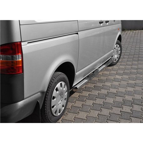 Side bars with steps for Volkswagen VW Transporter 2003-2015 | Chromemaster